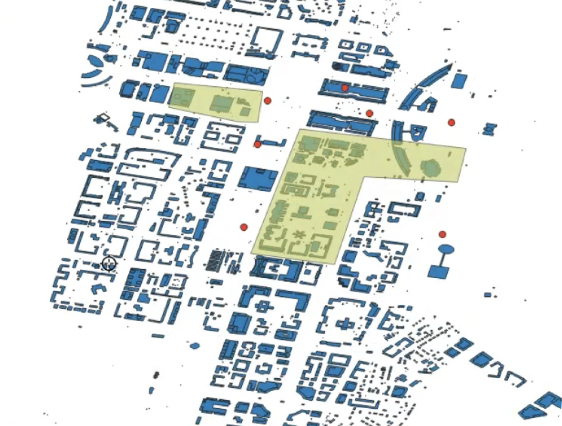 Vector city map by 2GIS
