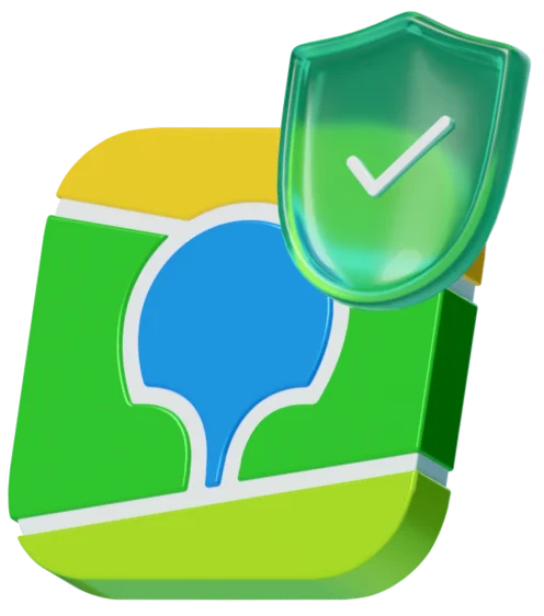 Vector city map by 2GIS